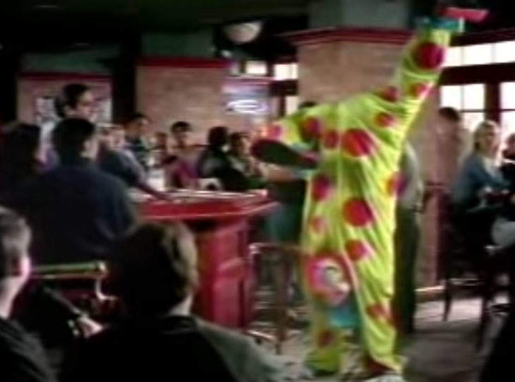 Upside Down Clown Commercial
